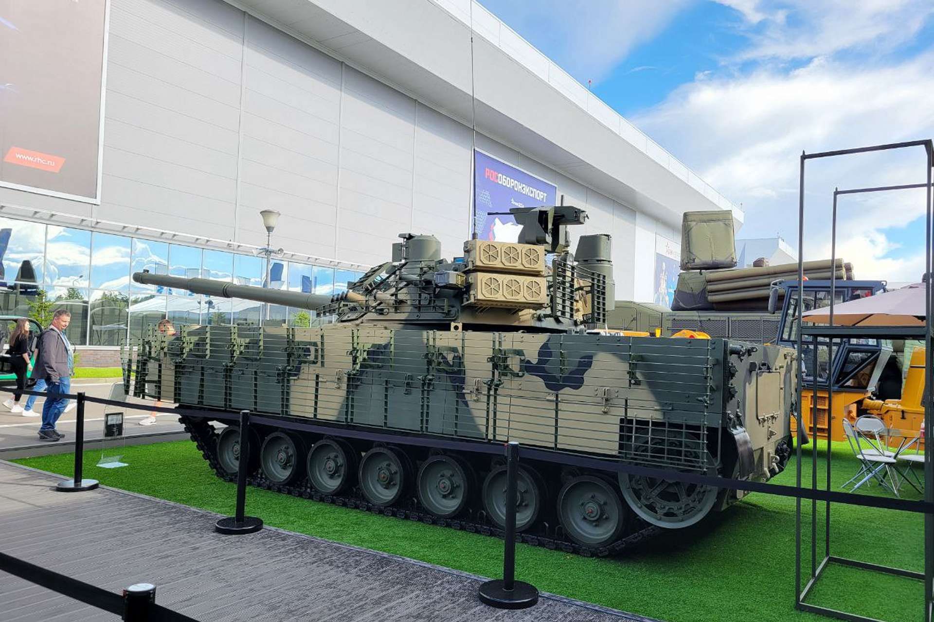 Rostec showcases new Sprut-SDM1 light tank with upgraded armor kit at Army-2024